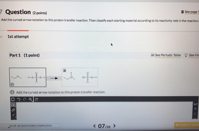 Solved 7 Question (2 points) Add the curved arrow notation | Chegg.com