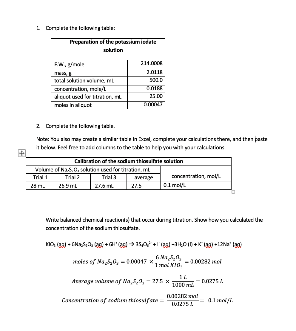 Solved 1. Complete the following table: 2. Complete the | Chegg.com