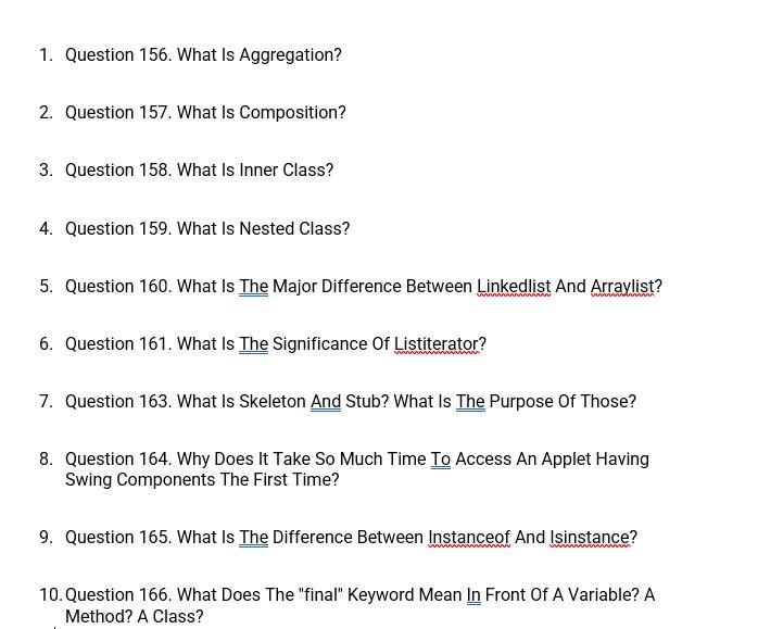 Solved 1. Question 156. What Is Aggregation? 2. Question | Chegg.com