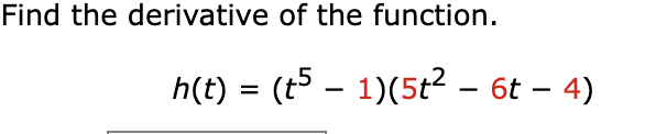 Solved Find the derivative of the function. | Chegg.com
