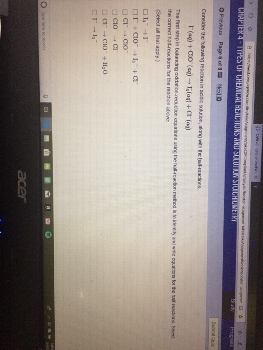 Solved HAPTER 4-TYPES OF CHEMICAL REACTIONS AND SOLUTION | Chegg.com