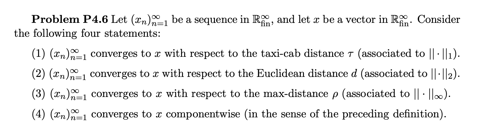Solved please (a) Prove the implication (3)⇒(4), and show by | Chegg.com