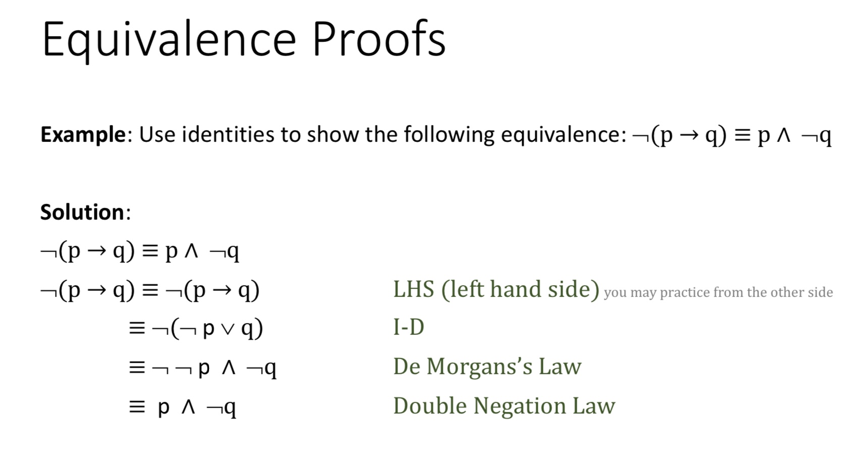 Solved Use identities to show the following equivalence:Use | Chegg.com