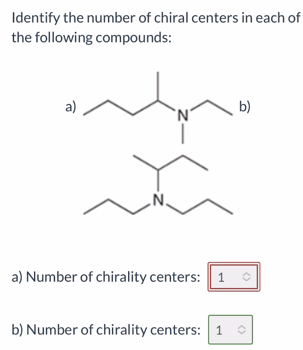 Solved Identify the number of chiral centers in each of the | Chegg.com