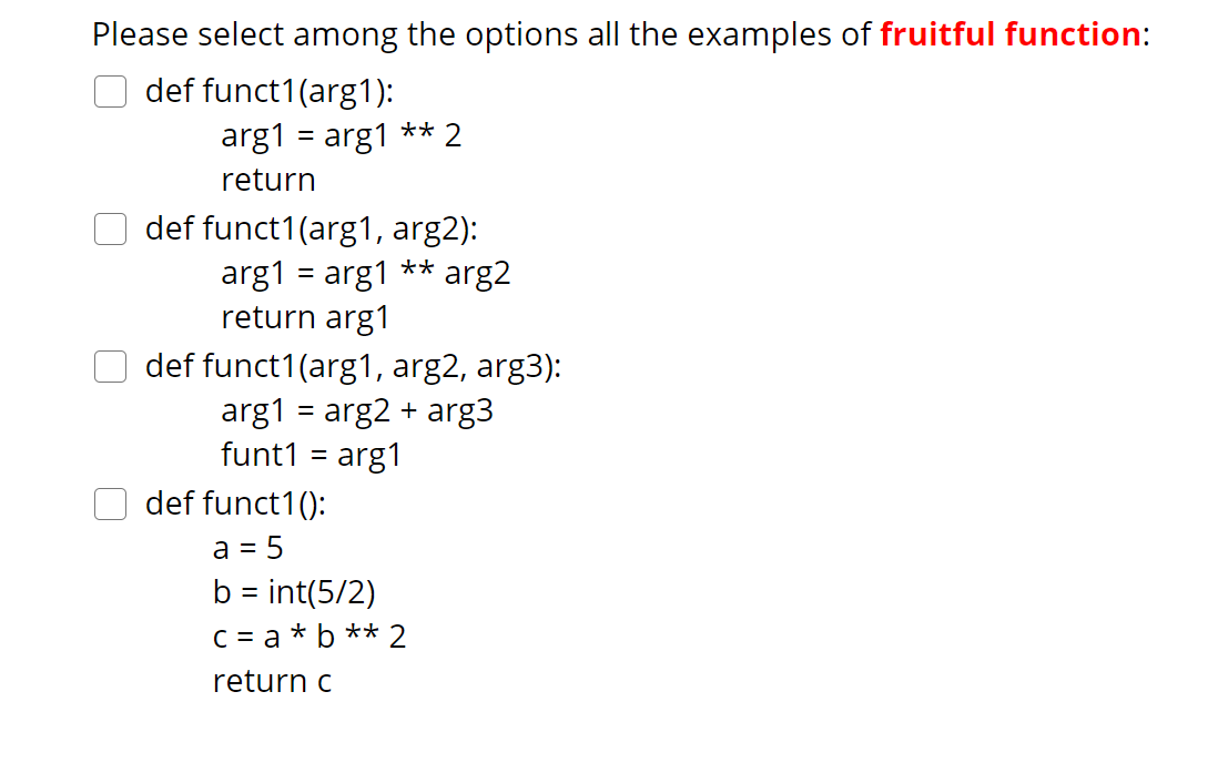 Solved ** Please select among the options all the examples | Chegg.com
