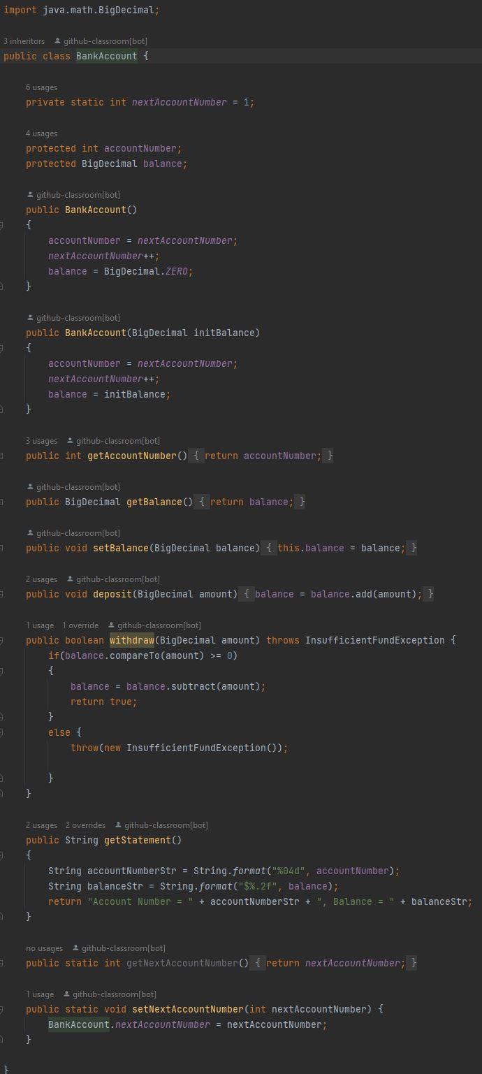 Solved import java.math.Bigdecimal; import java.util.List; | Chegg.com