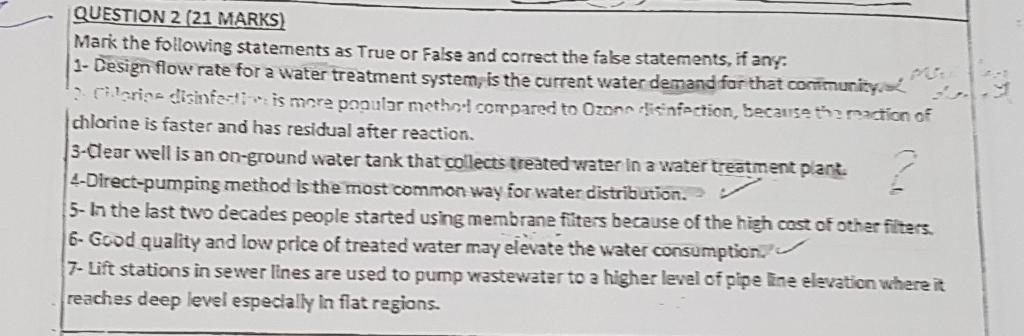 Solved Mark the following statements as True or False and | Chegg.com