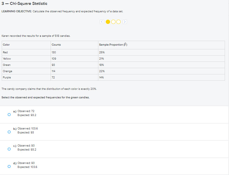 Solved 3- Chi-Square Statistic LEARNING OBJECTIVE: Calculate | Chegg.com