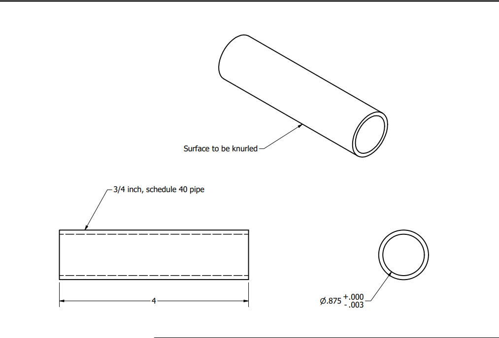 Solved -3/8-16 UNC - 2B V 34 .881,000 +.003 146 X 45° | Chegg.com