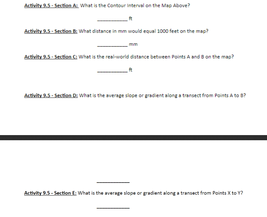 Solved Activity 9.5 Use the map below, also provided as a | Chegg.com
