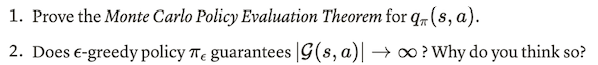 Solved 1. Prove the Monte Carlo Policy Evaluation Theorem | Chegg.com