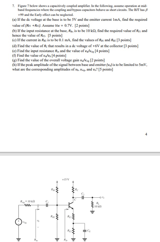 Solved Figure 7 ﻿below shows a capacitively coupled | Chegg.com