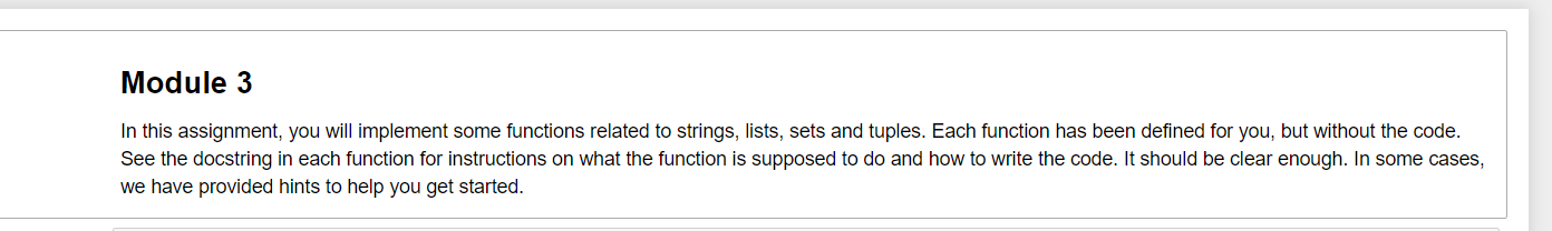 Solved Module 3 In this assignment, you will implement some | Chegg.com