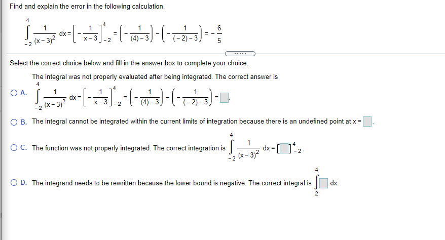 Solved Find and explain the error in the following | Chegg.com