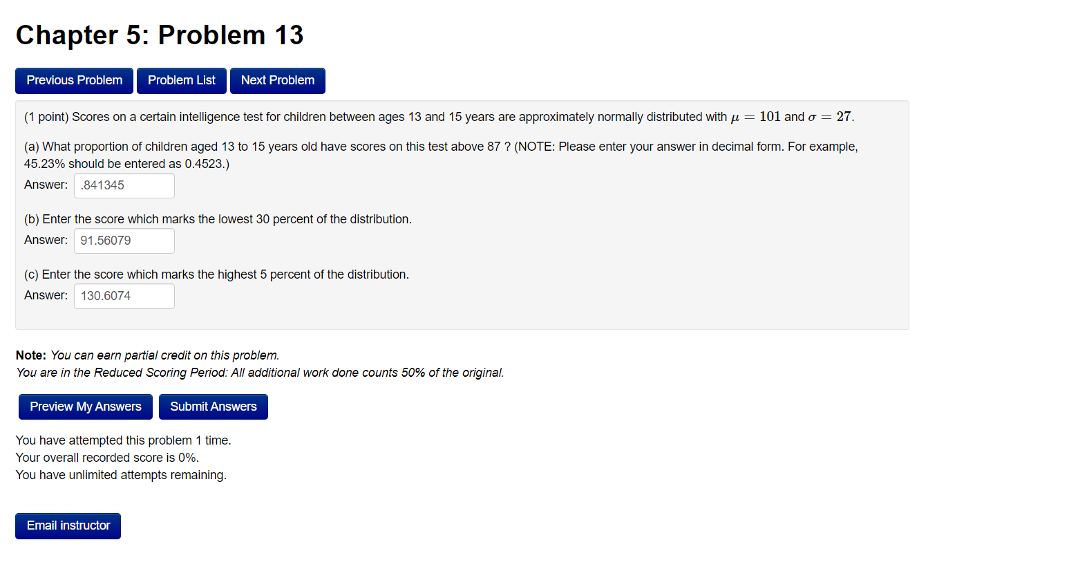 Solved Chapter 5: Problem 13 Previous Problem Problem List | Chegg.com