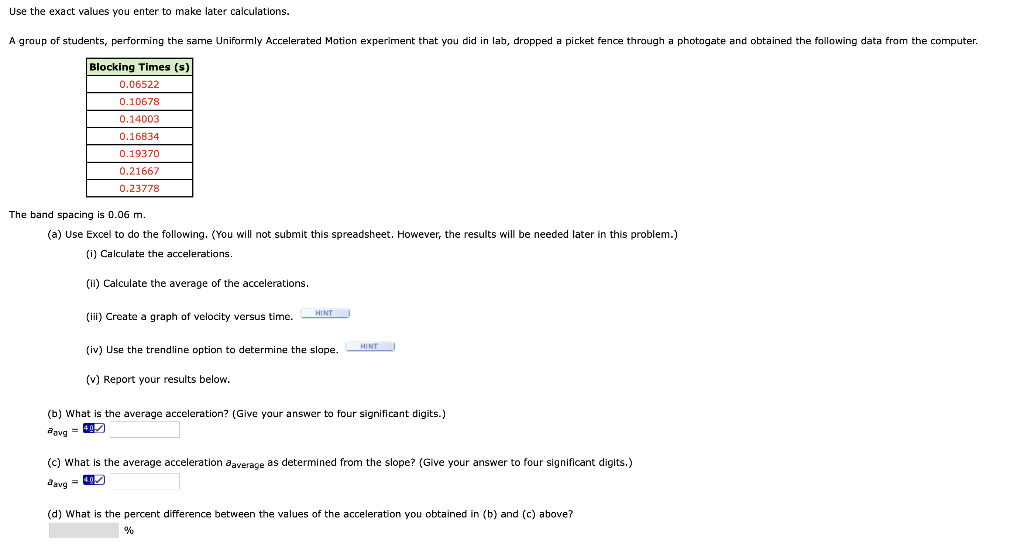 Use the exact values you enter to make later | Chegg.com