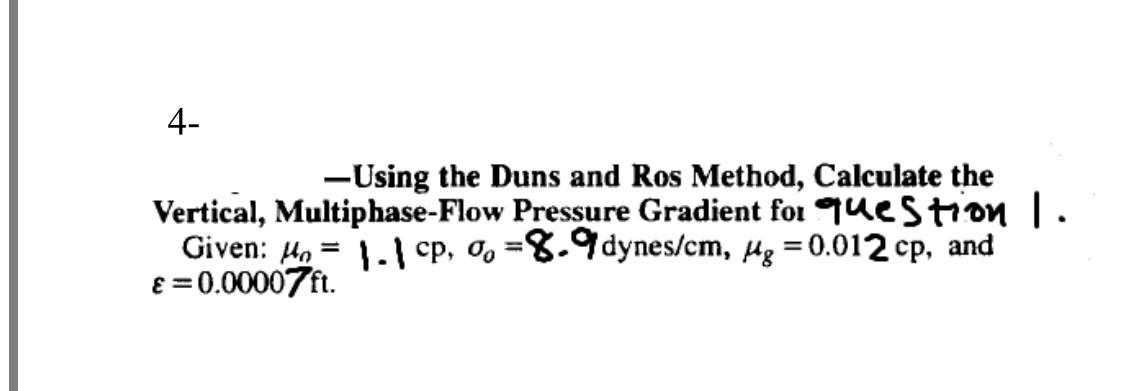 Solved 4- -Using the Duns and Ros Method, Calculate the | Chegg.com