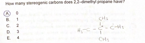 Solved How many stereogenic carbons does 2,2-dimethyl | Chegg.com