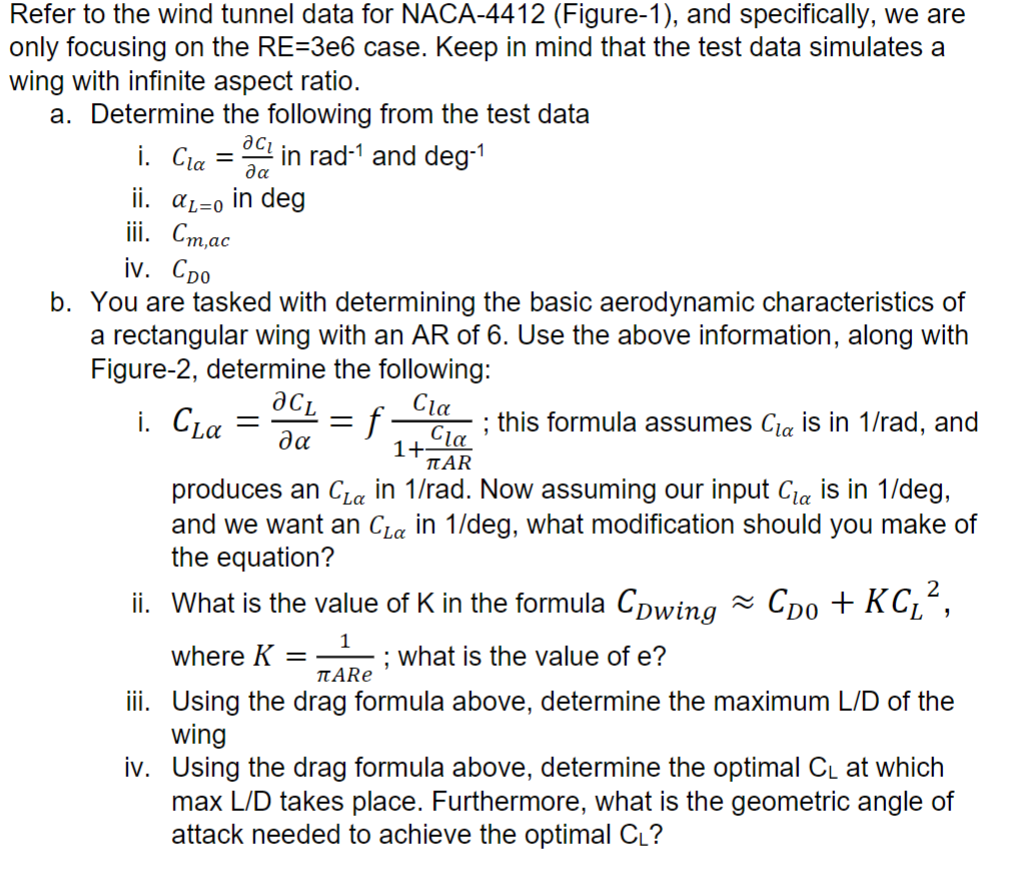Solved Refer to the wind tunnel data for | Chegg.com