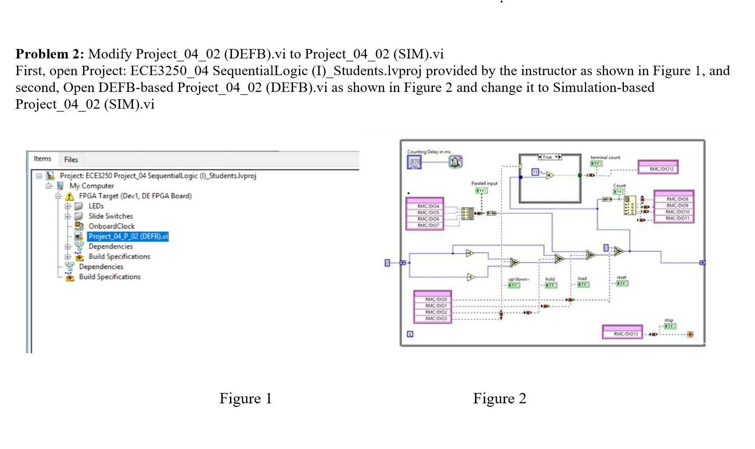 Problem 2: Modify Project_04_02 (DEFB).vi to | Chegg.com