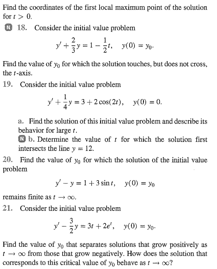 Solved Find the coordinates of the first local maximum point | Chegg.com