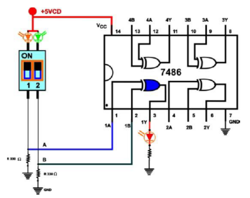 Solved Obtain the circuit shown in the figure, and check the | Chegg.com