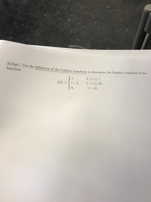 Solved Use the definition of the Laplace transform to | Chegg.com