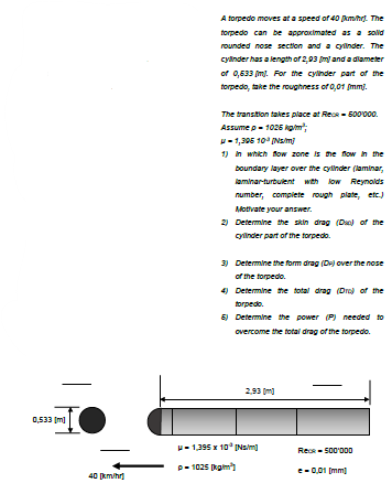 Solved A forpedo moves at a speed of 40 Dumher. The torpedo | Chegg.com