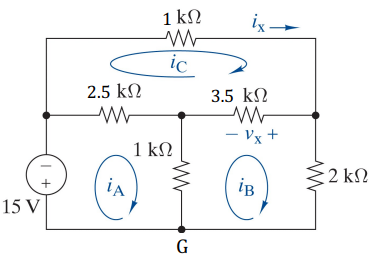 Solved Use node voltage method to ﻿find i1,i2,i3 ﻿and ix | Chegg.com