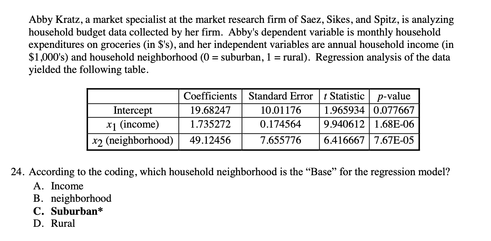 Solved the correct answer is bolded but i need to know how | Chegg.com