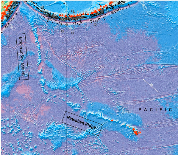 Solved Emperor Sea Mount PACIFIC Hawaiian Ridge Question 2 | Chegg.com