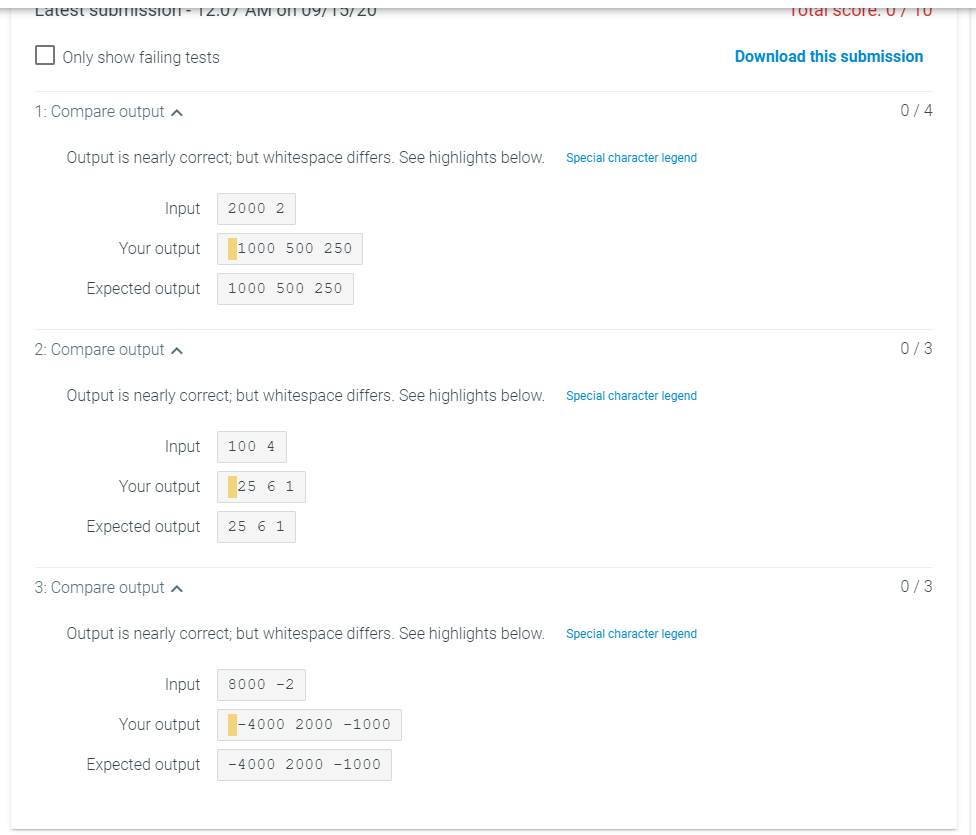 Solved I don't know what I am doing wrong in my code? Help? | Chegg.com