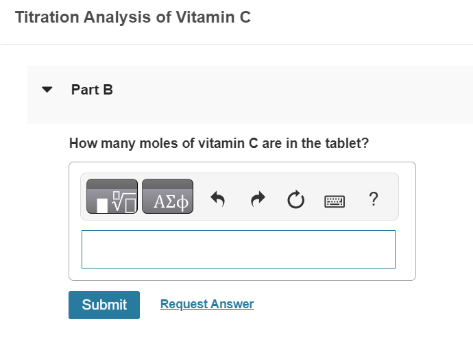 Solved To experimentally find the potency of a vitamin C | Chegg.com