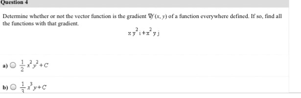 Solved Determine Whether Or Not The Vector Function Is The