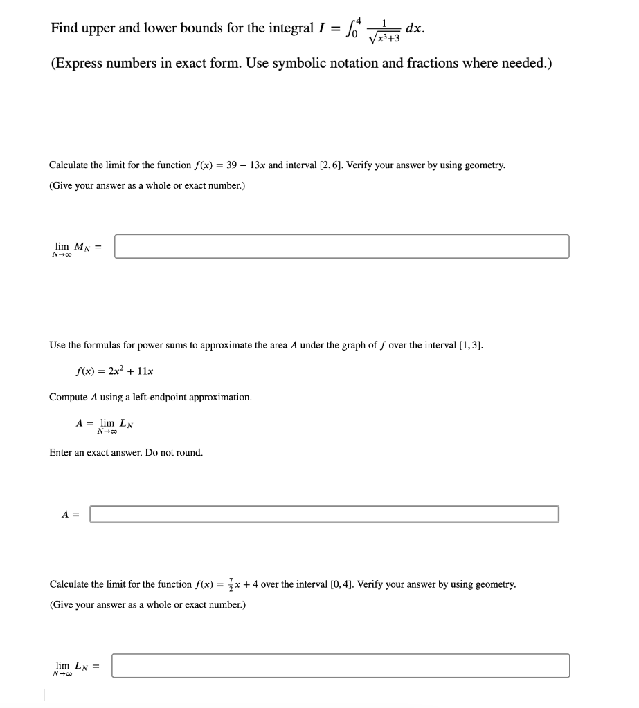 Solved Find upper and lower bounds for the integral I = 60° | Chegg.com