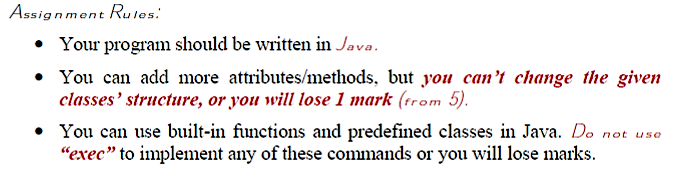 Assignment 1 - Command Line Interpreter In this | Chegg.com