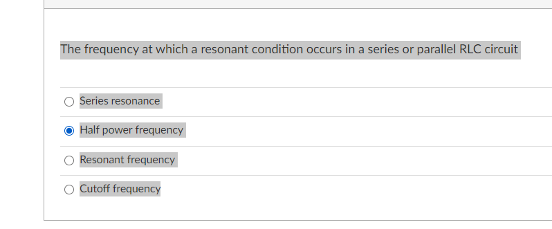 Solved The frequency at which a resonant condition occurs in | Chegg.com