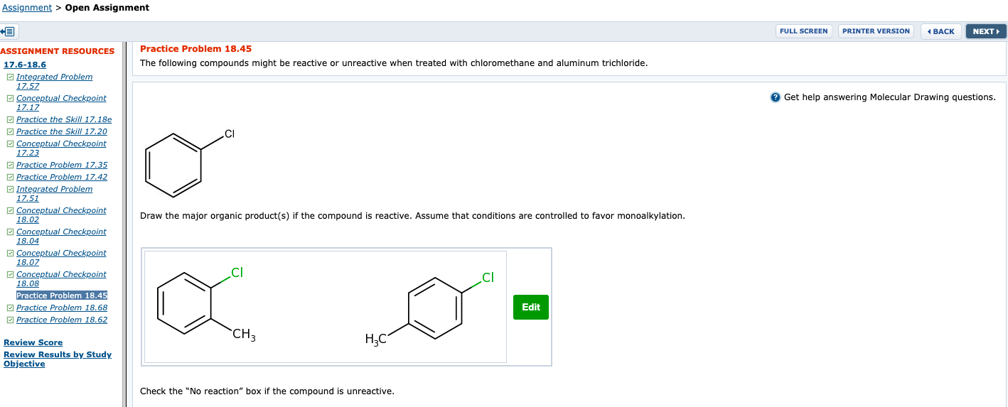 Solved Assignment > Open Assignment FULL SCREEN PRINTER | Chegg.com