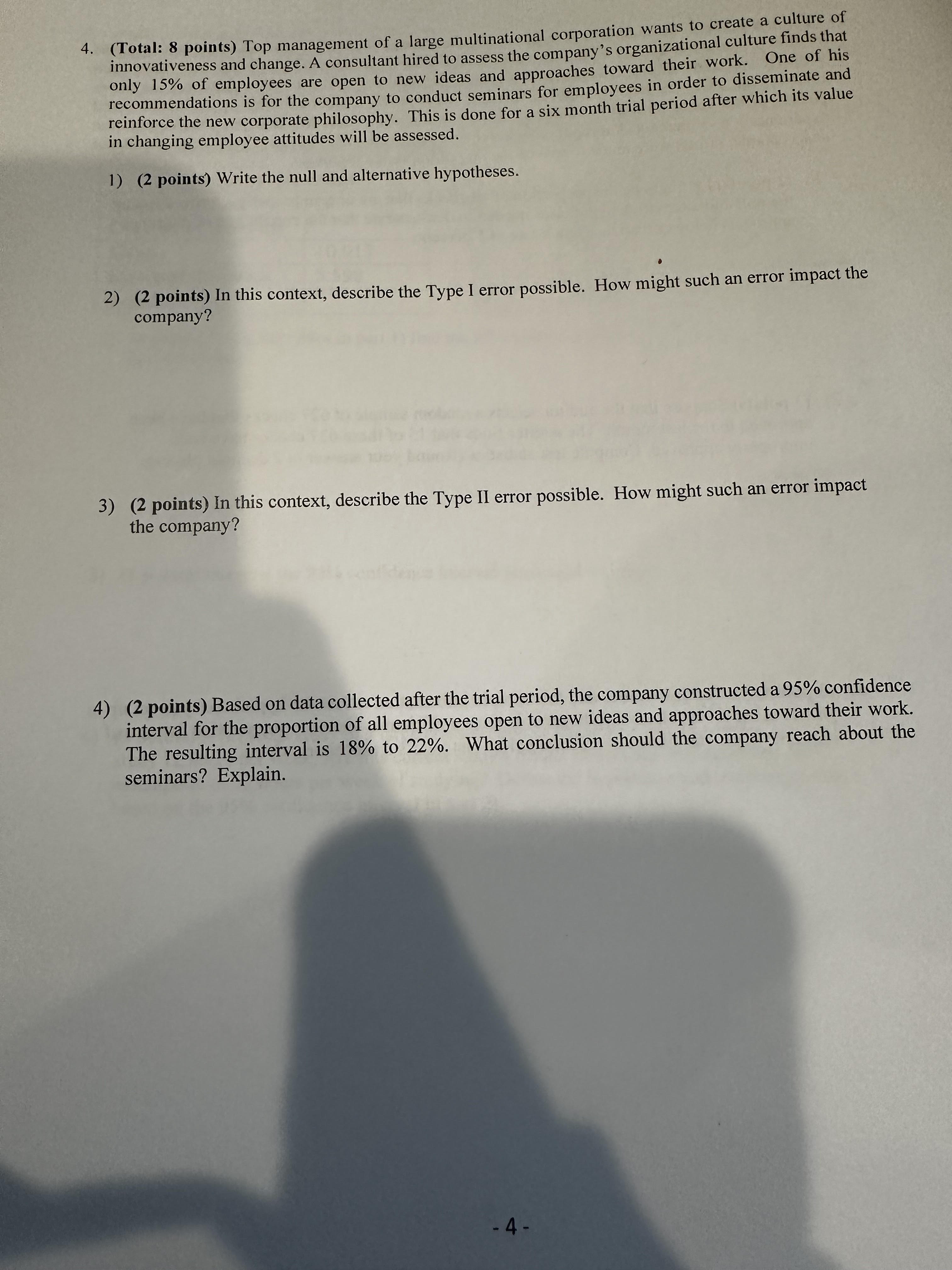 Solved Top management of a large multinational corporation | Chegg.com