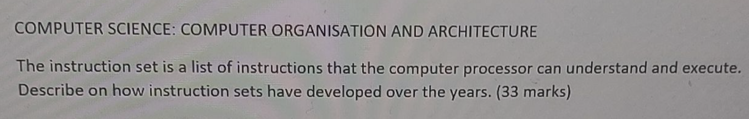 Solved COMPUTER SCIENCE: COMPUTER ORGANISATION AND | Chegg.com