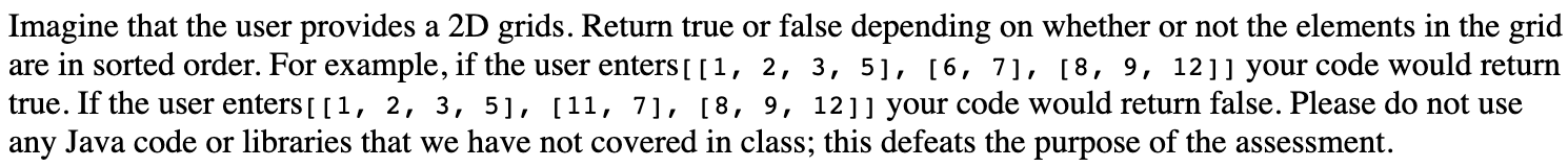 Solved import java.util.Arrays; public class Assess_Sample { | Chegg.com