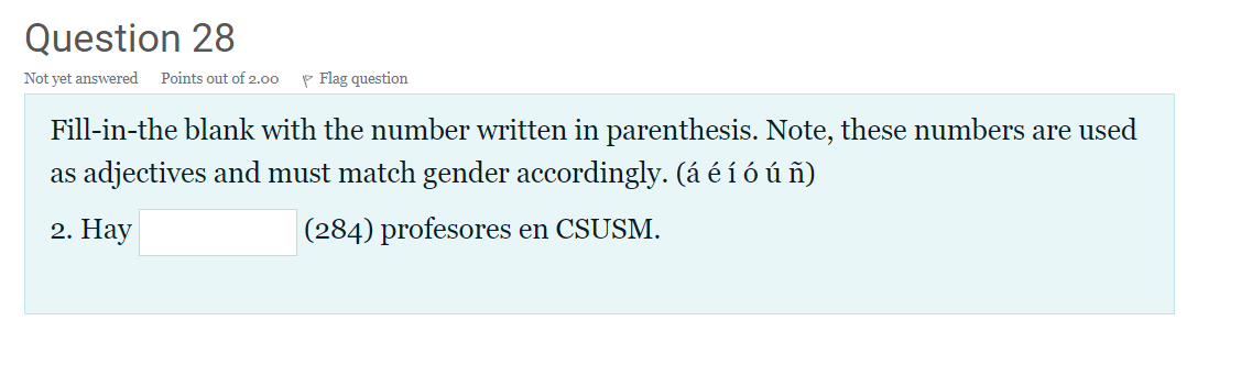 Question 28 Not yet answered Points out of 2.00 Flag | Chegg.com