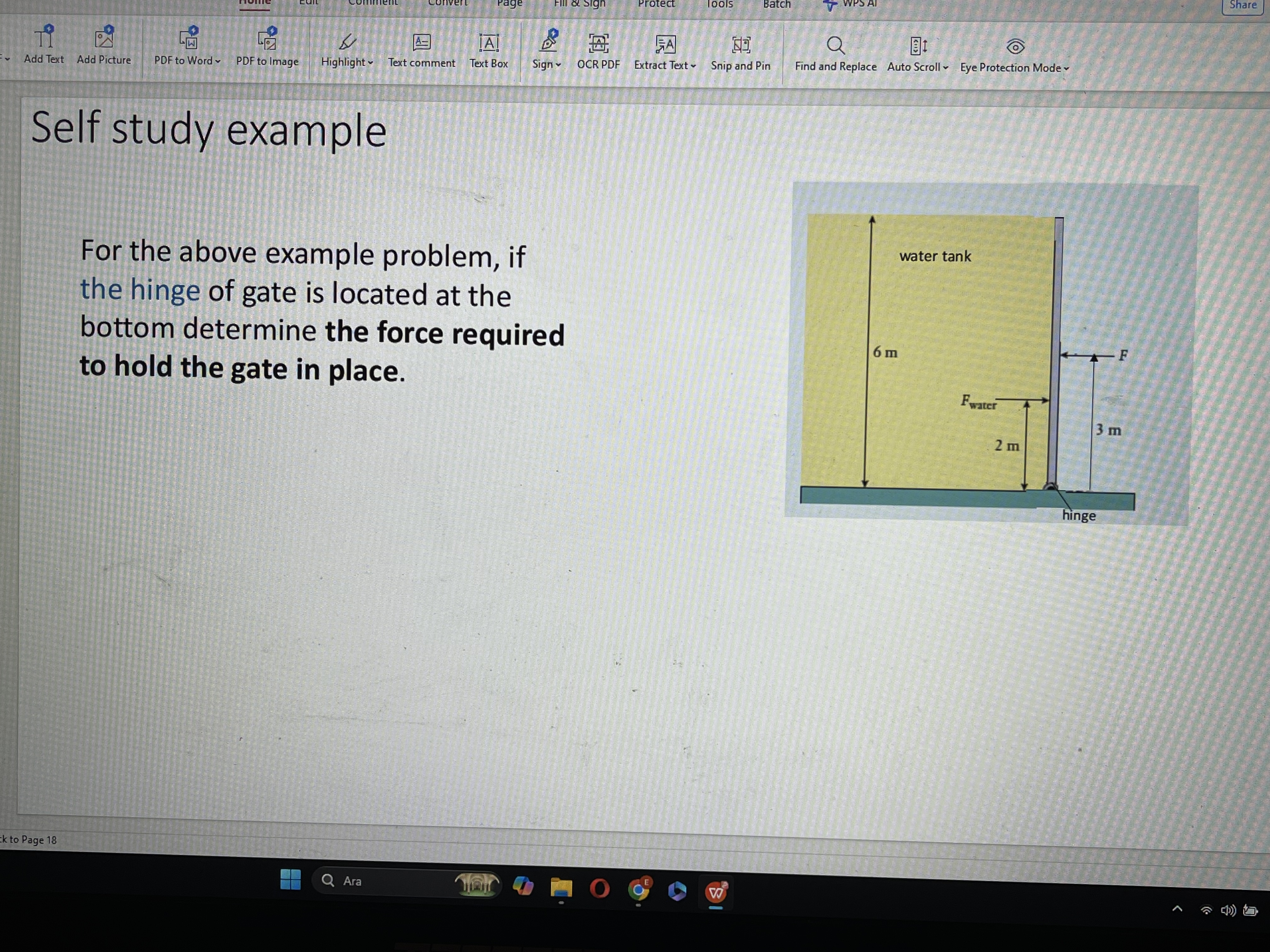 Self study exampleFor the above example problem, if | Chegg.com
