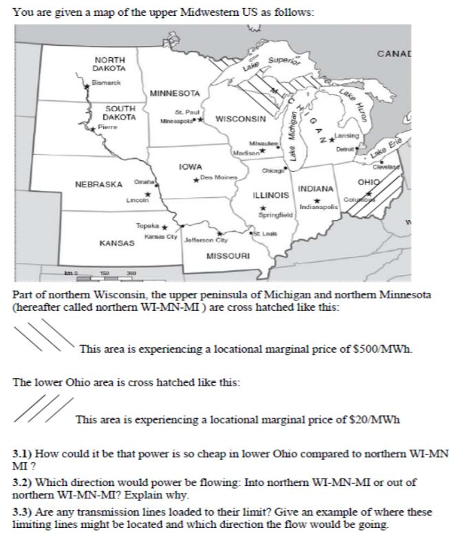 Solved You are given a map of the upper Midwestern US as | Chegg.com