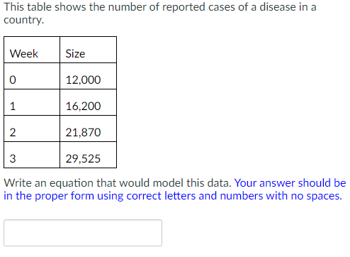 Solved This table shows the number of reported cases of a | Chegg.com