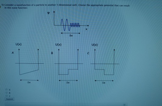Solved 5 Consider A Wavefunction Of A Particle In Another