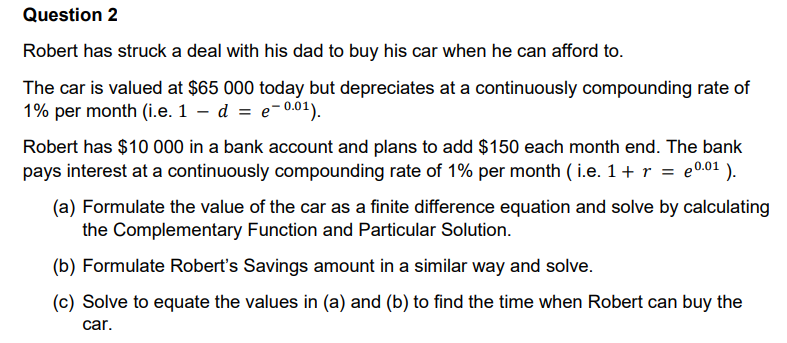 Solved Consider the budget constrained utility maximisation | Chegg.com