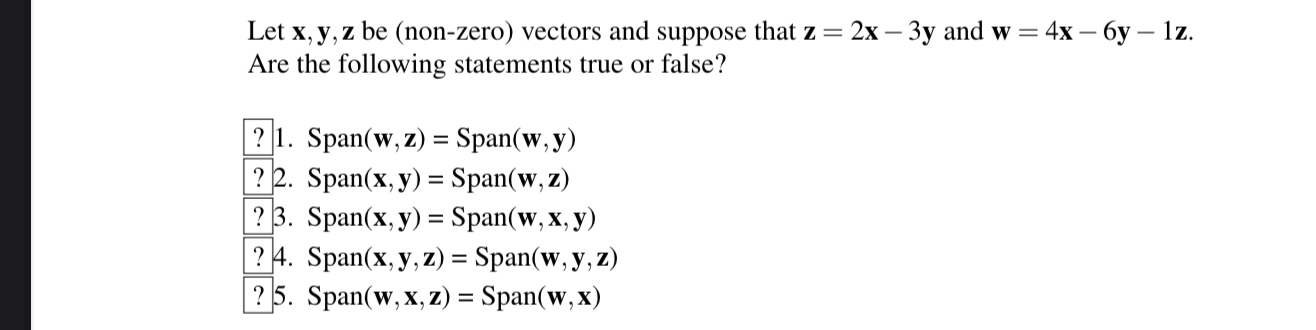 Solved Let x,y,z ﻿be (non-zero) ﻿vectors and suppose that | Chegg.com