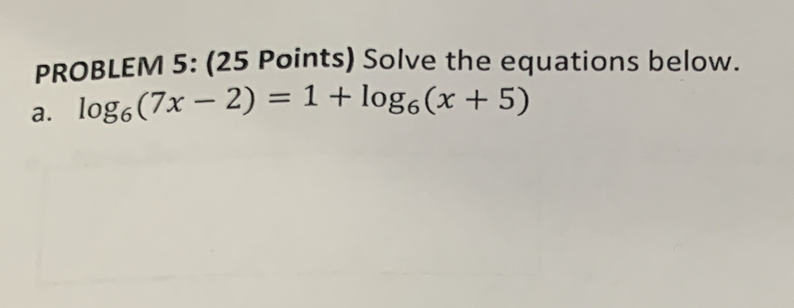 Solved PROBLEM 5: (25 Points) Solve the equations below. a. | Chegg.com