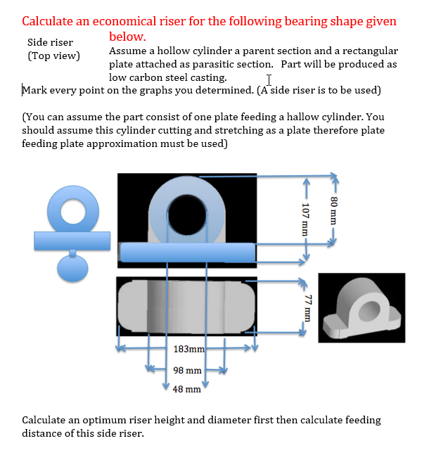 Calculate an economical riser for the following | Chegg.com